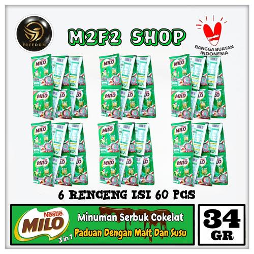 Jual Milo Activ Go 3in1 Minuman Serbuk Cokelat Malt & Susu Sachet - 34 ...