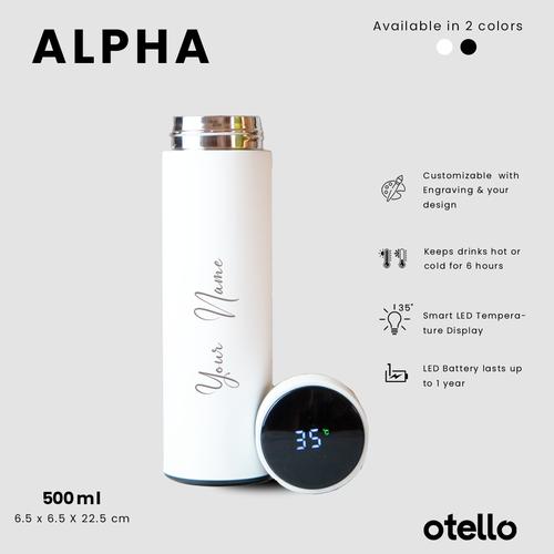 Jual Grafir Nama | Alpha Smart Tumbler LED Suhu Custom Tumbler Botol ...