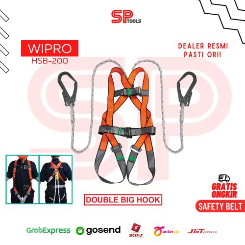 Jual BODY SAFETY HARNESS / SABUK PENGAMAN / SATETY BELT DOUBLE BIG HOOK ...
