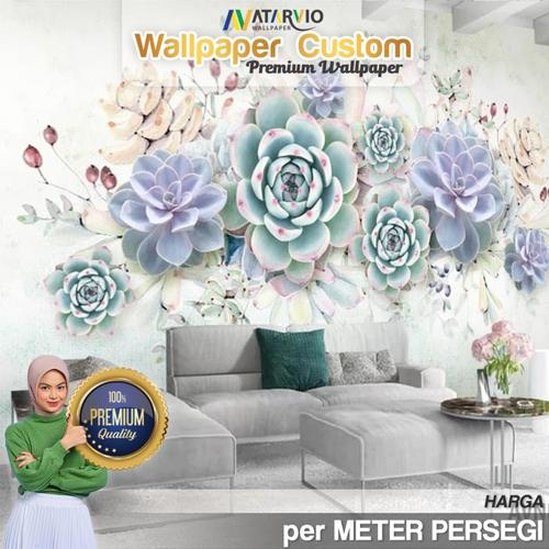 Jual Wallpaper Floral 3d Series-Wallpaper Bunga 3d-Wallpaper Custom ...