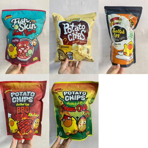 Jual INDOSNACK POTATO CHIPS ORIGINAL / POTATO CHIPS SALTED / POTATO ...