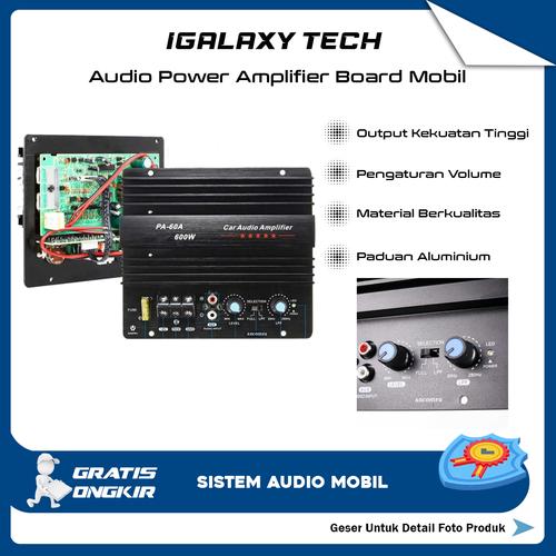 Promo Audio Power Amplifier Board Mobil Mono Hifi LPF Bass Subwoofer ...