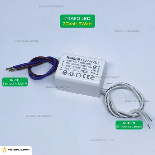 Jual Trafo driver led 6 watt lampu panel / downlight dekor - Jakarta ...