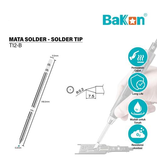 Jual SOLDER TIP BAKON T12-B Soldering TIP SHAPE -B - Kab. Bekasi - PT ...