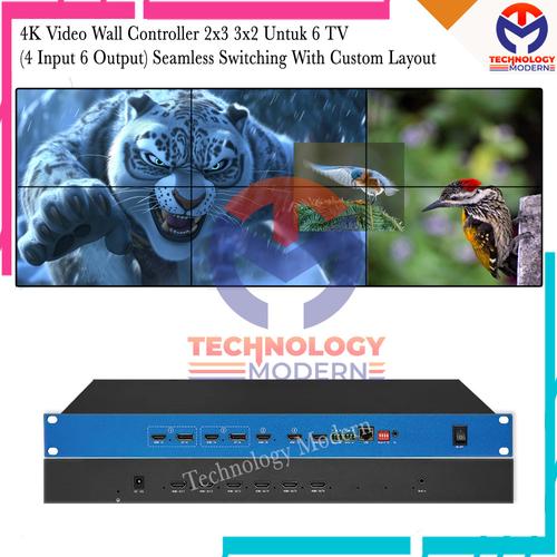 Jual 4K HDMI Video Wall Processor/Controller 2x3 3x2 Untuk 6 TV (4 ...