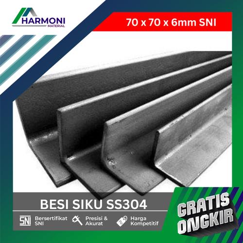 Jual Besi Siku SS400 70 x 70 x 6mm x 6M TM SNI Angel Bar L Bar - Kab ...