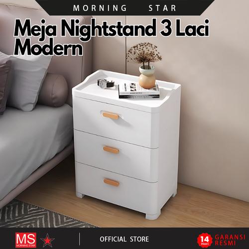 Promo Nakas Samping Tempat Tidur Nakas Aesthetic Nakas 3 Laci Meja ...