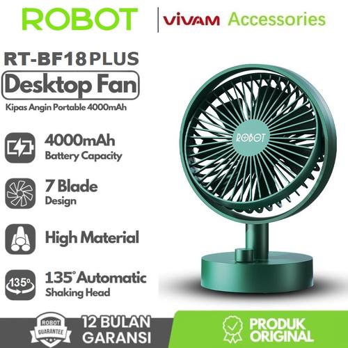 Jual ROBOT RT-BF18 Mini Desktop Fan Kipas Angin Meja Mini Portable 7 ...