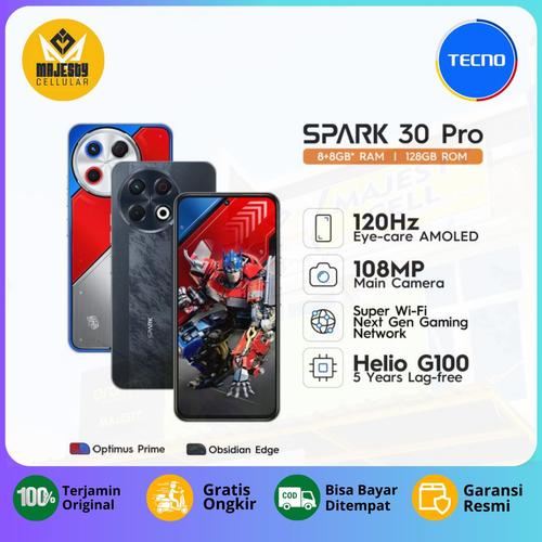 Jual TECNO SPARK 30 Pro - 8+8GB*+128GB Garansi Resmi - OBSIDIAN - Kota ...