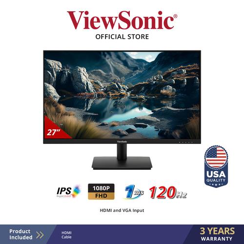 Promo ViewSonic 27” IPS Monitor VA270A-H | IPS Full HD | 1080p | 120Hz ...