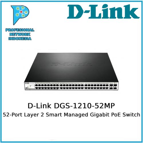 Promo D-Link DGS-1210-52MP . 52-Port Layer 2 Smart Managed Gigabit PoE ...