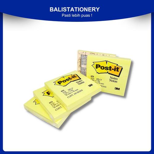 Jual Sticky Note / memo pad POST IT 3M NO. 654 Kantor Kertas - Kota ...