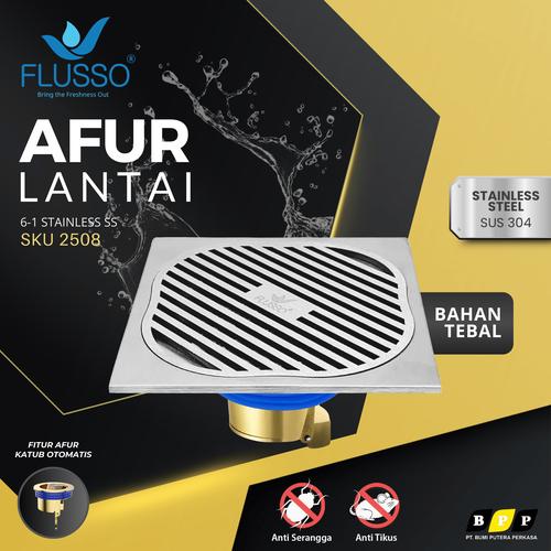 Promo Floor Drain Kamar Mandi 10" Stainless SUS304 FLUSSO Terbaru Afur ...