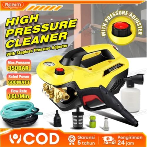 Jual Reaim 450Bar 600W Jet Cleaner Dengan Fitur Pengatur Tekanan Air ...