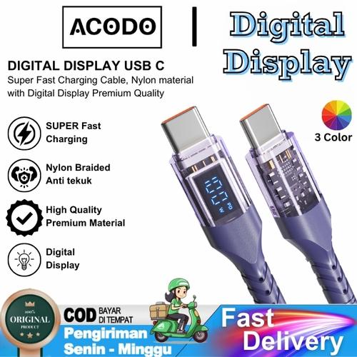 Promo FlashLine Fast Charging Kabel 100W Data Android LED Display Cable ...