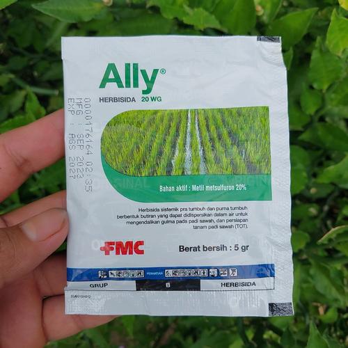 Jual ALLY 20 WG 5 GR HERBISIDA SISTEMIK PENGENDALI GULMA PADA TANAMAN PADI DI SAWAH, KARET - Kab ...