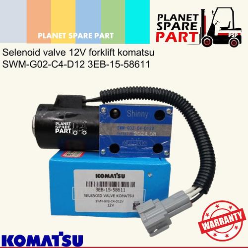 Jual Selenoid valve 12V forklift komatsu selenoid SWM-G02-C4-D12 PN 3EB ...
