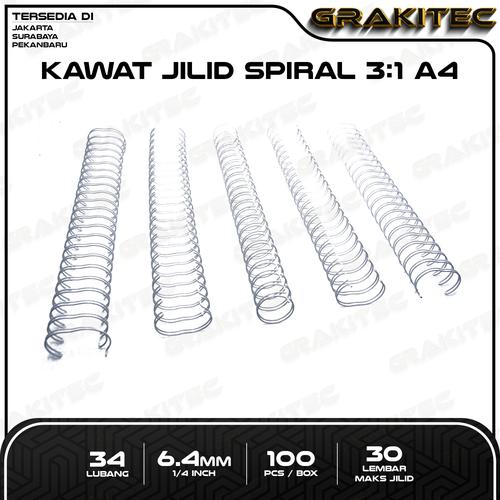 Jual Ring Kawat Jilid Spiral A4 3:1 Wire - 6,4 MM, A4 - Jakarta Barat ...