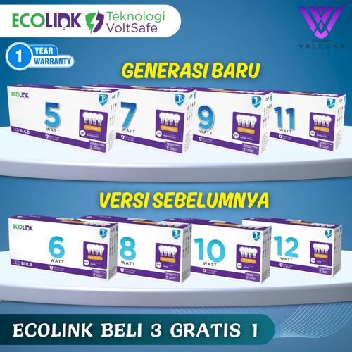 Jual Ecolink LedBulb Lampu Bohlam Paket Beli 3 Gratis 1 Kemasan ...