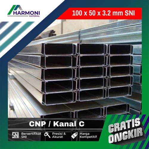 Jual Harga Besi CNP 100 x 50 x 3.2mm x 6 Meter SNI Kanal C Channel ...