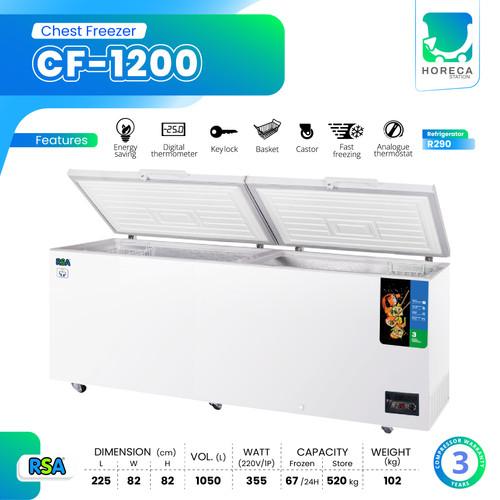 Jual Chest Freezer RSA CF-1200 CF 1200 1050 Liter Freezer Box RSA ...