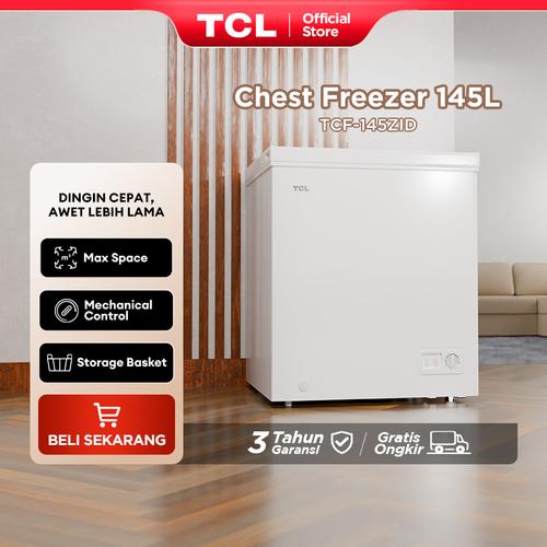 Promo TCL Chest Freezer Kapasitas 145 Liter Super Freezing - Storage Basket Besar - Pembuangan ...