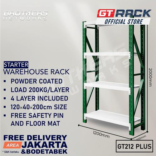 Promo RAK GUDANG BESI GT RACK GT212 PLUS – WAREHOUSE RACK 200KG TINGGI ...