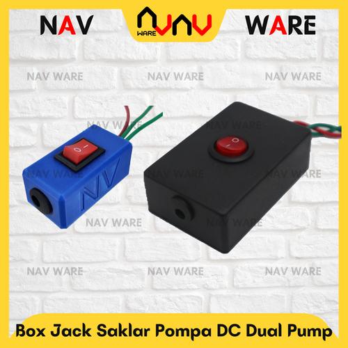 Jual Box Jack DC Female Saklar On Off Kotak - Pompa HIU Dual Double ...