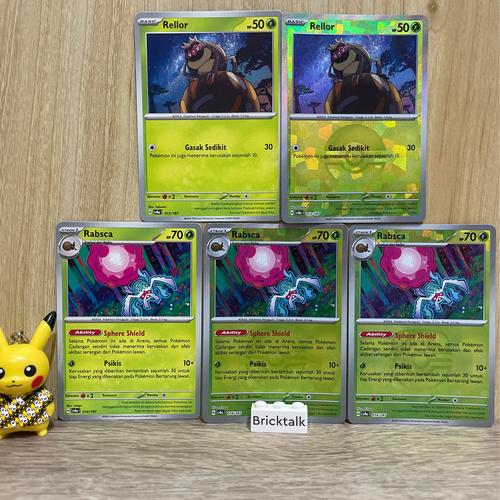 Jual Kartu Pokemon TCG sv8a Rellor 013/187 , Rabsca 014/187 Normal ...
