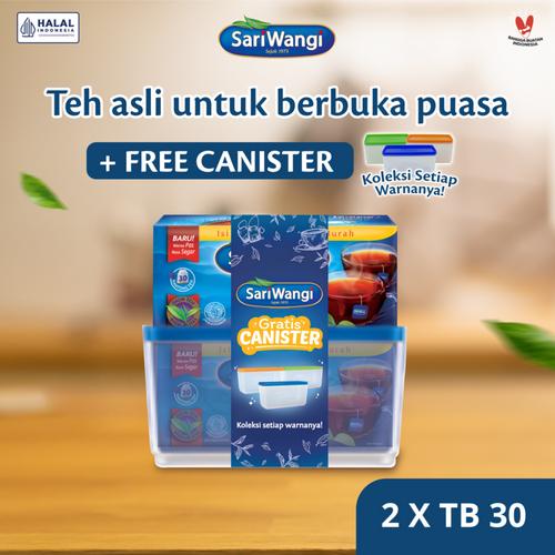 Promo Sariwangi Teh Celup Teh Asli isi 30 Twinpack FREE Canister - Kota Tangerang - Unilever ...