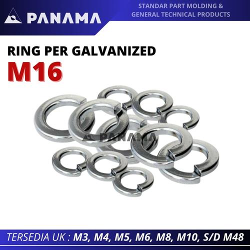 Jual Ring Per Putih M16 Washer Spring Galvanised M16 Ring Ver Galvanis ...