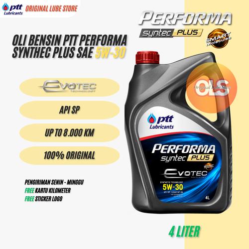 Jual [OLI MOBIL BENSIN] PTT PERFORMA SYNTEC PLUS EVOTEC SAE 5W-30 API SP - 4L - Kota Bekasi ...