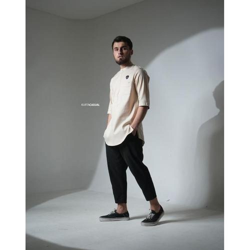 Jual Koko Samase U160P Kurta Casual 3/4 | Cotton Twill | Baju Koko ...