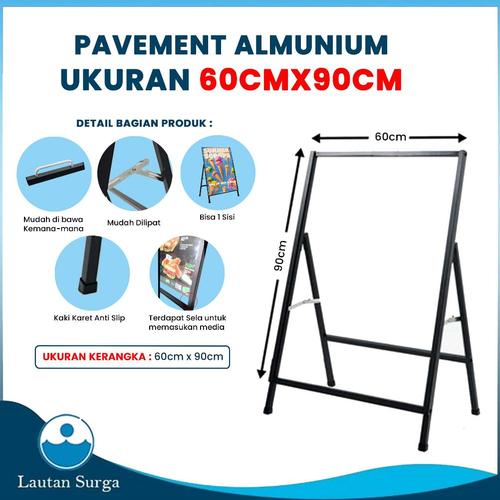 Jual PROMO!!! Standing Banner Lipat Stand Banner Signage Sidewalk ...