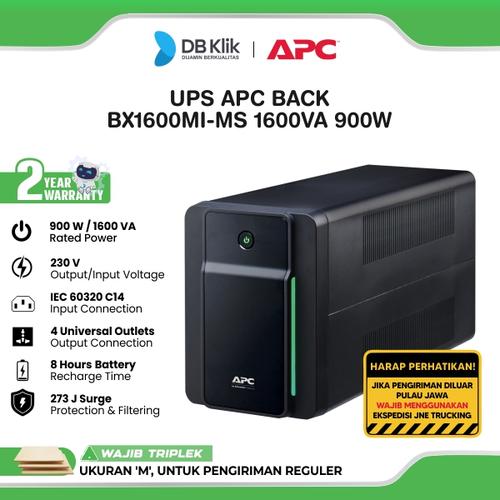 Promo APC BX1600MI-MS/BVG1600I-GR Easy UPS 1600VA 900W Cicil 0% 3x ...