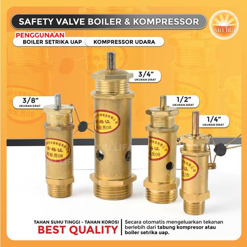 Promo SAFETY VALVE BOILER /PENGAMAN TEKANAN ANGIN KOMPRESOR.BOILER DAN ...
