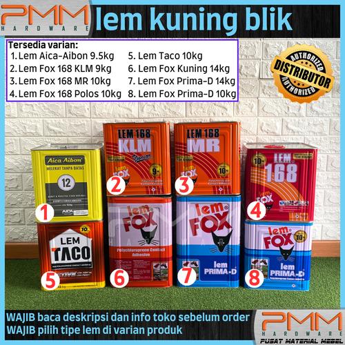 Jual lem fox kuning 168 polos blek lem triplek HPL melamin plywood - 1 ...