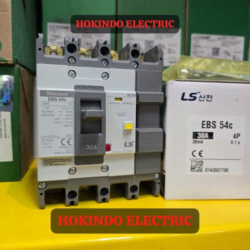 Jual ELCB LS 4P 30A 30MA / LS EBS54C 30A / ELCB EBS-54c 4P 30A 30MA 18KA 415/460V ORIGINAL LS ...