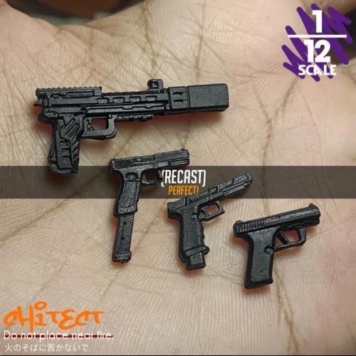 Jual TAKE ALL weapon Pistol little armory Recast Skala 1/12 Kitbash SHF ...