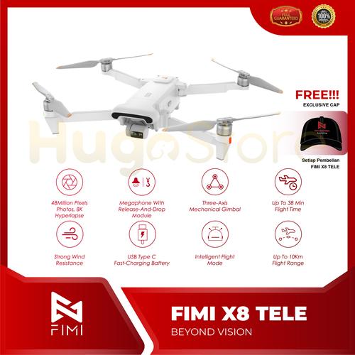 Promo FIMI X8 TELE Drone GPS 10KM 4k 48MP 3-axis Gimbal With Megaphone ...
