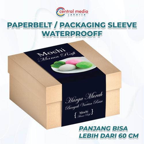 Jual Cetak Paper Belt Waterproof Custom Packaging Sleeve Label Box ...