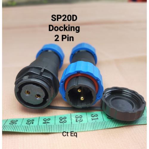 Jual SP20D 2 Pin Konektor Docking IP68 Plug Male n Plug Female SP 20 ...