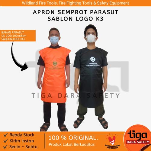 Jual Apron Celemek Semprot Parasut Ponco Bahan Parasut Dua Sisi ...