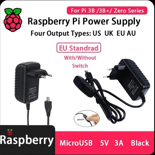 Jual Good Raspberry Pi Power Supply microUSB Adapter 5V 3A Power ...