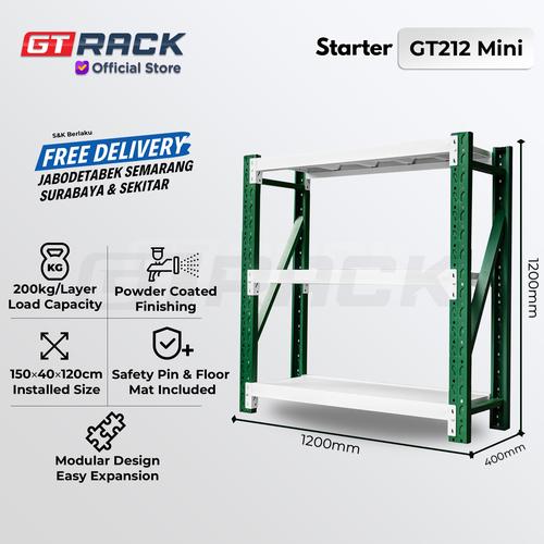 Promo RAK GUDANG BESI GT RACK GT212 MINI – WAREHOUSE RACK 200KG TINGGI ...