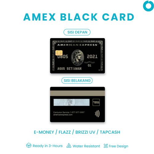 Jual Kartu Flazz Gen 2 AMEX Black Card Custom eToll BCA American ...