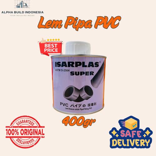 Jual Lem Isarplas Perekat Pipa PVC Pralon Kaleng - 400 gram - Kab ...