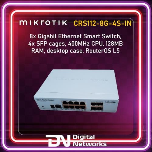 Jual CRS112 8G 4S IN Mikrotik CRS112 8G 4S IN Cloud Router Switch 8x ...