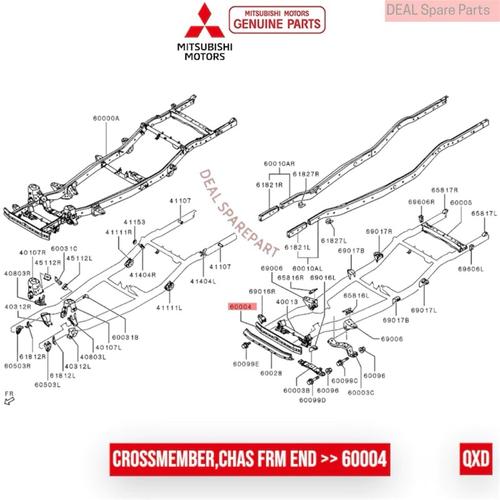Jual Crossmember Chassis Frame End Original Mitsubishi All New Pajero ...