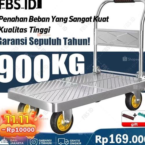 Jual Reaim Handtruck Troli Barang Lipat Hand Truck Folding Cart Silent ...